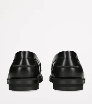 DUKE + DEXTER Leather Wilde Penny Loafers