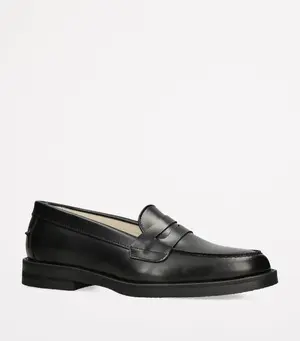 DUKE + DEXTER Leather Wilde Penny Loafers