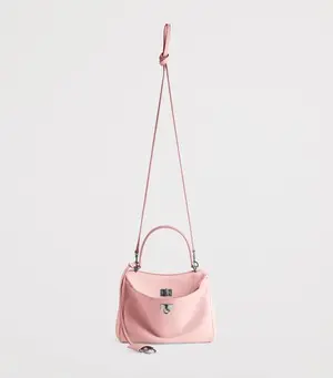 Balenciaga Mini Leather Rodeo Top-handle Bag - Pink