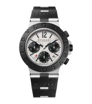 BVLGARI Aluminium And Titanium Chronograph Watch - Grey