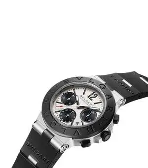 BVLGARI Aluminium And Titanium Chronograph Watch