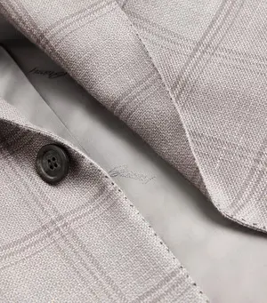 Brioni Wool-blend Check Blazer