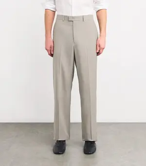 Emporio Armani Virgin Wool Tailored Trousers