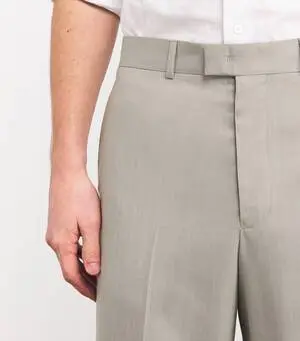 Emporio Armani Virgin Wool Tailored Trousers