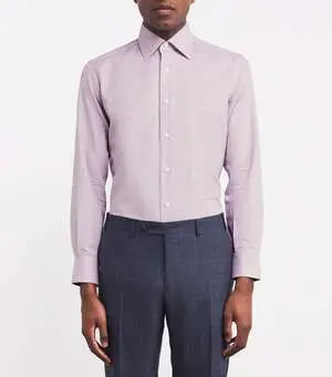 Brioni Cotton Micro-houndstooth Shirt