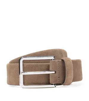 BOSS BOSS Suede Caleb Belt Beige