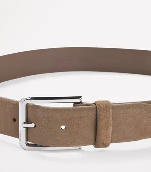 BOSS Suede Caleb Belt - Beige