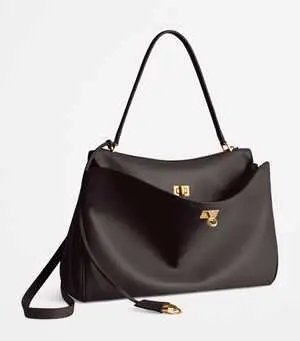 Balenciaga Medium Leather Rodeo Top-handle Bag - Brown