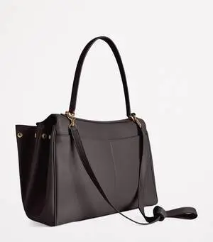 Balenciaga Medium Leather Rodeo Top-handle Bag - Brown