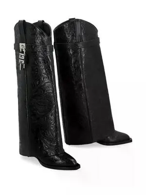 Givenchy 60mm Shark Lock Cowboy Boots