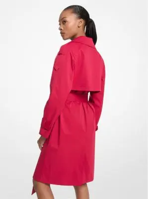 Michael Kors Belted Trench Coat - Red