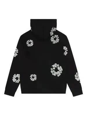 DENIM TEARS Swarovski Wreath Zip Hoodie - Black