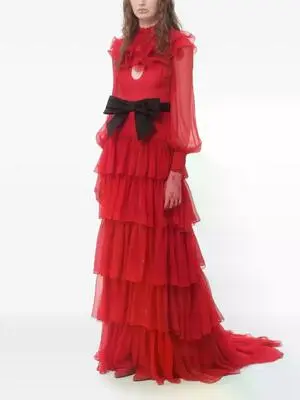 Valentino Garavani Ruffled Chiffon Maxi Dress