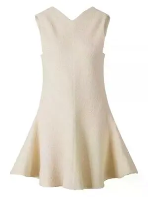 Khaite V-back Flared Skater Dress