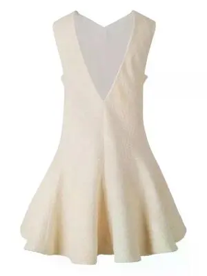 Khaite V-back Flared Skater Dress