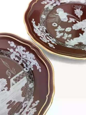 GINORI 1735 Oriente Italiano Bread Plate - Brown