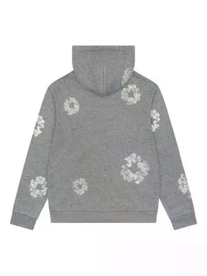 DENIM TEARS Swarovski Wreath Zip Hoodie - Grey
