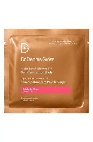DR. DENNIS GROSS SKINCARE 8-pack Alpha Beta® Glow Pad™ Self-tanner For Body Buildable Glow - No Color