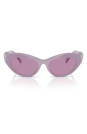 Versace Versace 49mm Cat Eye Sunglasses Lilac