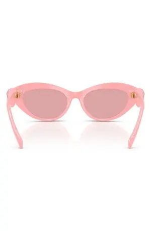 Versace 49mm Cat Eye Sunglasses - Pink