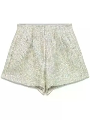 FORTE_FORTE Lurex Striped Shorts