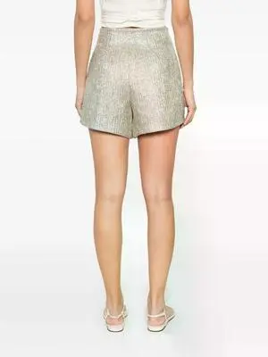 FORTE_FORTE Lurex Striped Shorts