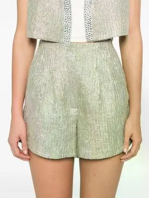 FORTE_FORTE Lurex Striped Shorts
