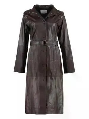 YVES SALOMON Leather Coat