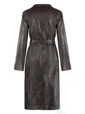 YVES SALOMON Leather Coat