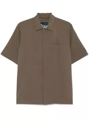 Herno Seer-crease Shirt - Brown