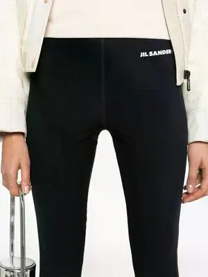 JIL SANDER Logo-print Leggings - Blue