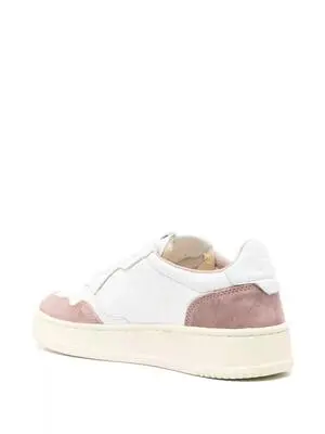 AUTRY Medalist Low Goat-suede Sneakers - White
