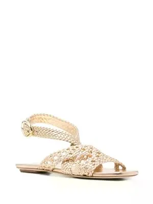 STUART WEITZMAN Thea Sandals - Gold