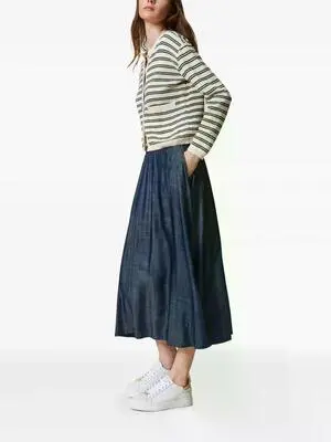 TWINSET Pleated Midi Skirt