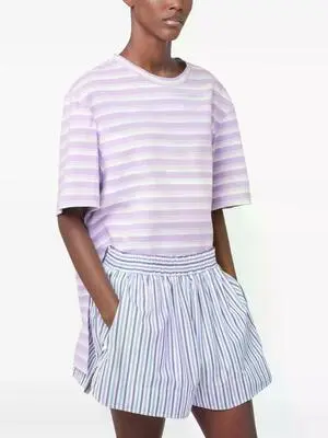 Rabanne Poplin Cotton Shorts - Blue