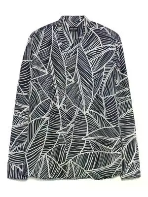Giorgio Armani Graphic-print Shirt - Blue