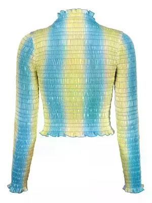 AMY CROOKES Gradient-effect Top - Blue