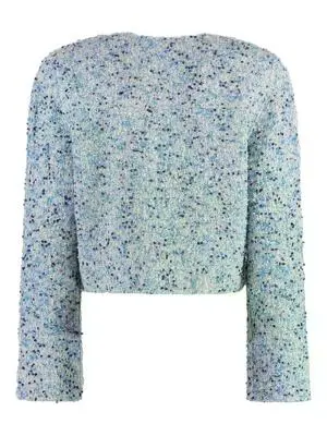 St. John Cropped Tweed Jacket