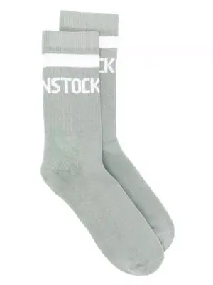 BIRKENSTOCK Logo-intarsia Socks - Green