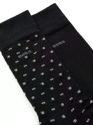 BOSS Intarsia-knit Socks