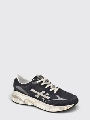 Premiata Moerund Suede And Nylon Sneakers - Blue
