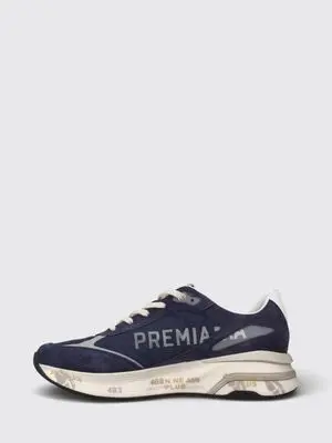 Premiata Moerund Suede And Nylon Sneakers - Blue