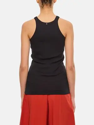 Sportmax Ribbed Racerback Tank - Black