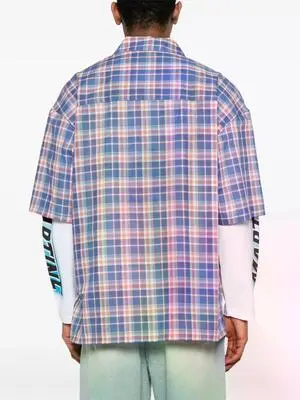 Martine Rose Cotton Checked Polo Shirt