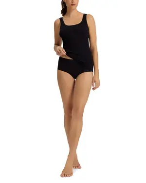 Hanro Invisible Cotton Blend Full Brief - Black