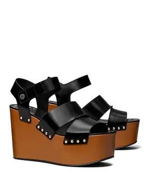 Women's Studded Wedge Sandals