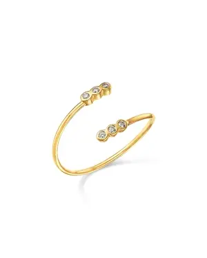 Zoe Chicco 14k Yellow Diamond Bypass Ring - Gold