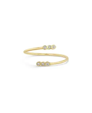 Zoe Chicco 14k Yellow Diamond Bypass Ring - Gold