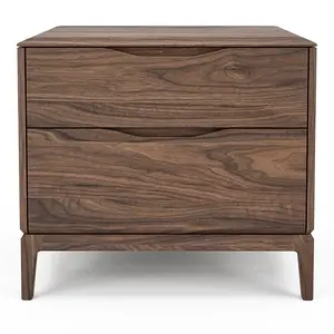 HUPPE River 2 Drawer Nightstand - Brown