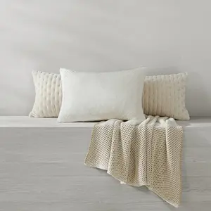 Dkny Pure Border Embroidered Decorative Pillow, 14 X 20